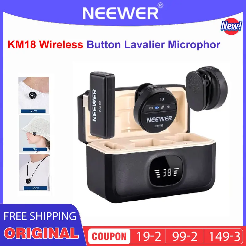 NEEWER-micr-fono-inal-mbrico-KM18-con-Clip-trasero-accesorio-Lavalier ...