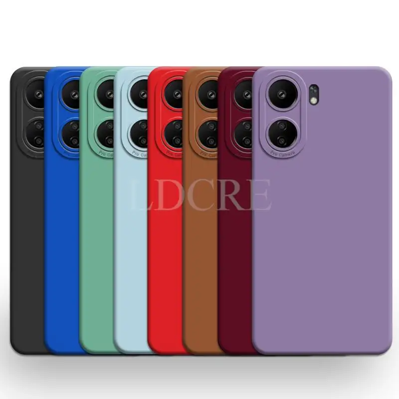 For Xiaomi Redmi 13C Case Popular Liquid Silicone New Camera Protector ...