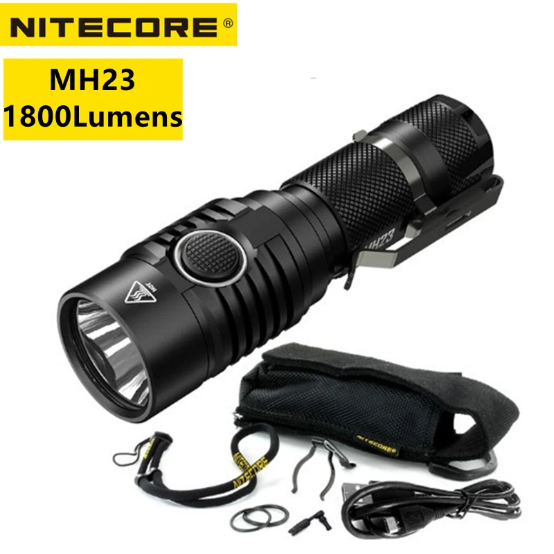 Original NITECORE MH23 Flashlight 1800 Lumens High Performance ...