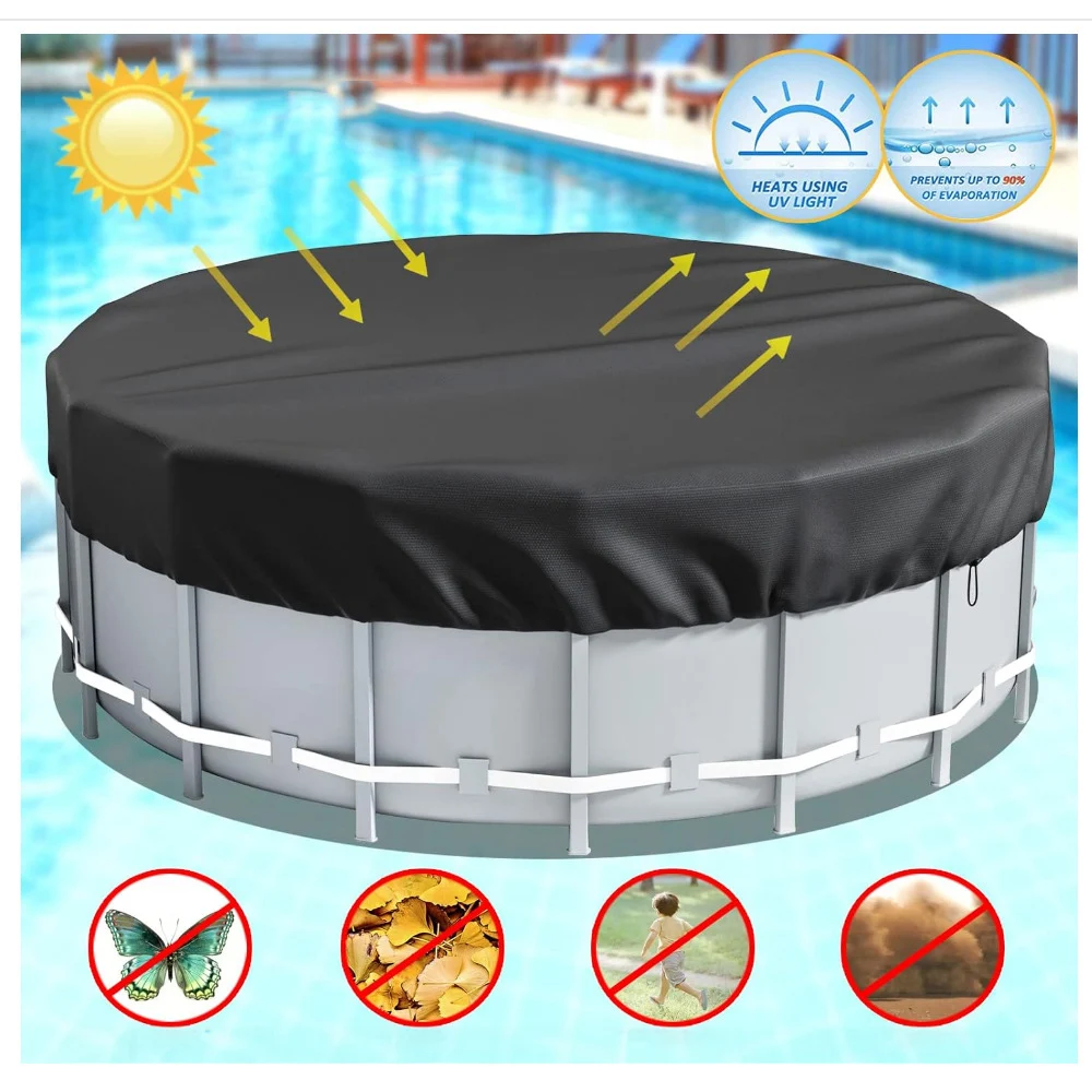 6-15FT-Above-Ground-Pool-Cover-Outdoor-Round-Swimming-Pool-Cover ...