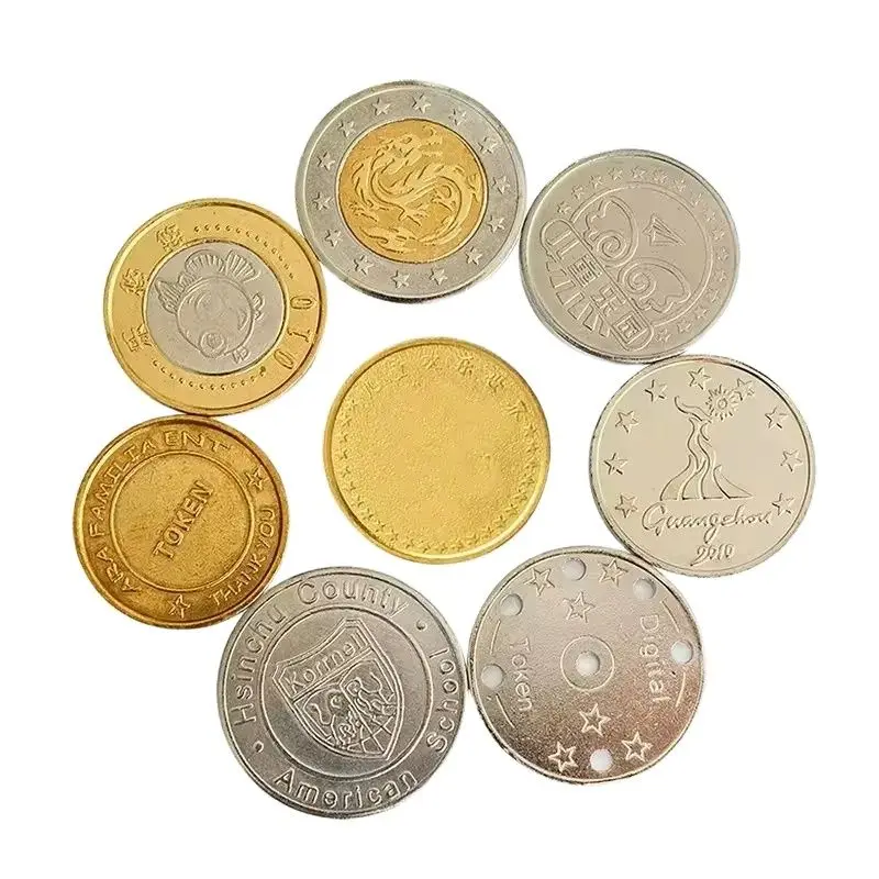 Wholesale-Cheap-Custom-Metal-Arcade-Game-Machine-Silver-Coins-Token-For ...