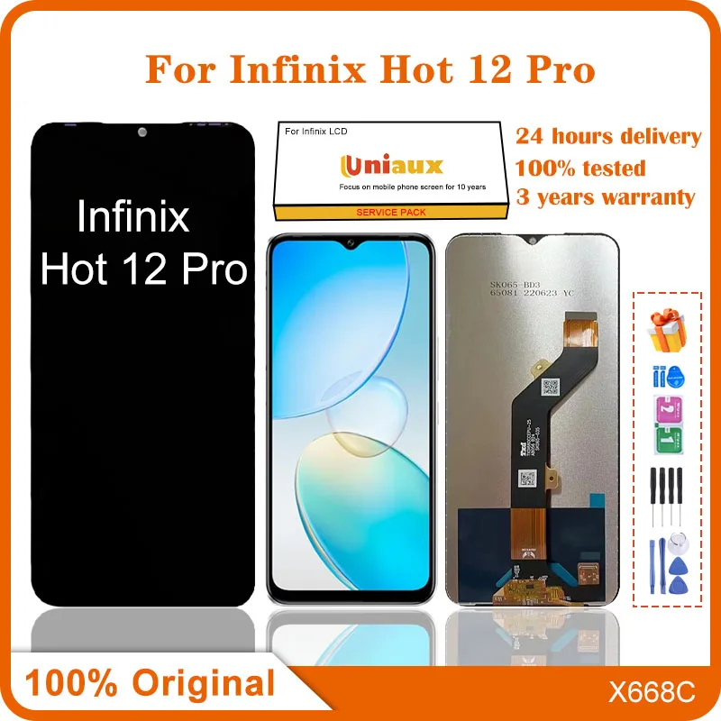 6-6-Original-New-For-Infinix-Hot-12-Pro-X668C-LCD-Display-Touch-Screen ...