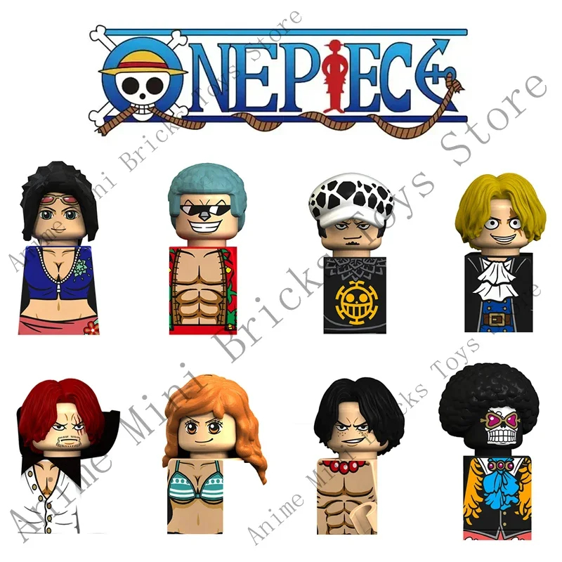 KT1013-One-Piece-Anime-buliding-blocks-bricks-mini-action-figures-heads ...