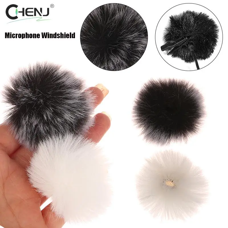 2Colors-Universal-Lapel-Mic-Soft-Furry-Windscreen-Fur-Windshield-Wind ...