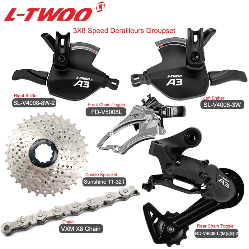 LTWOO-A3-8S-Speed-Groupset-24V-Mountain-Bike-Derailleurs-Suit-Sunshine ...
