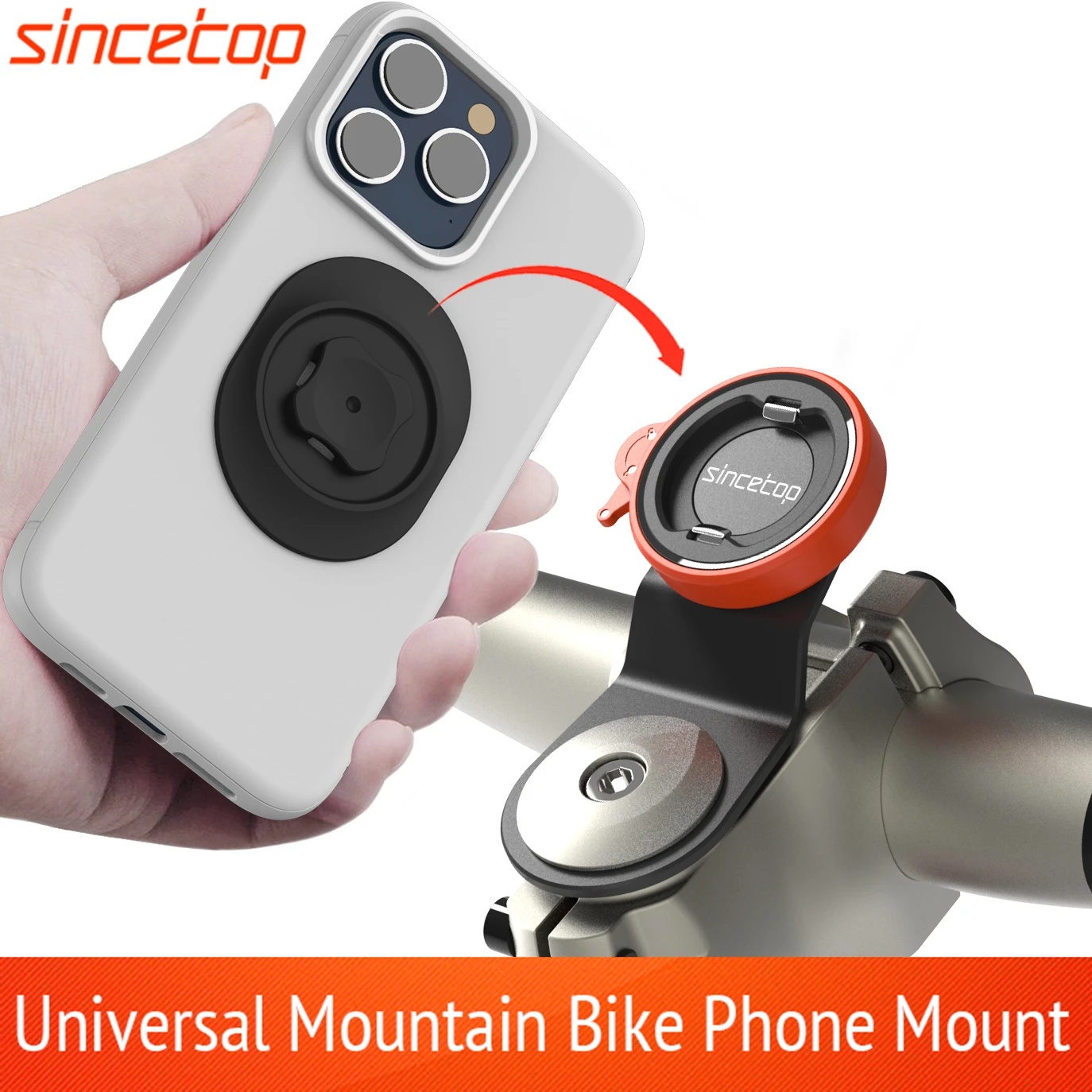 Bike Phone Holder,Bicycle Stem CellPhone Mount,Universal Aluminum MTB ...