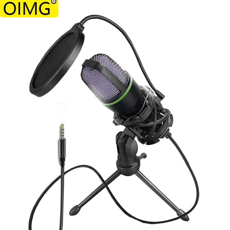 AUX-3-5MM-Condenser-Microphones-For-PC-Computer-Laptop-Video-Singing ...