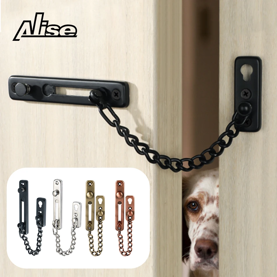 Alise-Security-Door-Sliding-Chain-Lock-Safety-Punch-Free-Stainless ...