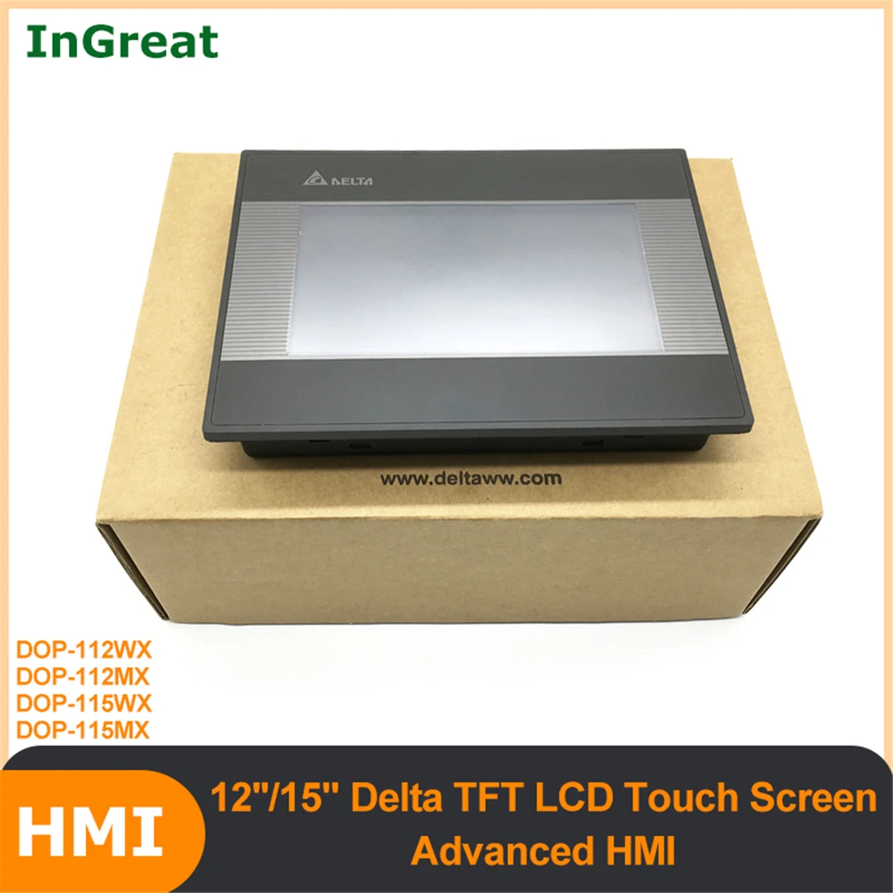 Delta HMI DOP-112WX/DOP-115WX/DOP-112MX/DOP-115MX 12"/15" TFT Advanced Narrow Frame Type ...