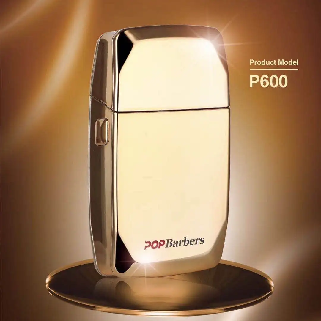 Professional 9000RPM Pop Barbers P600 Oil Head Electric Hair Clippers Golden Oil Gradient Push ...