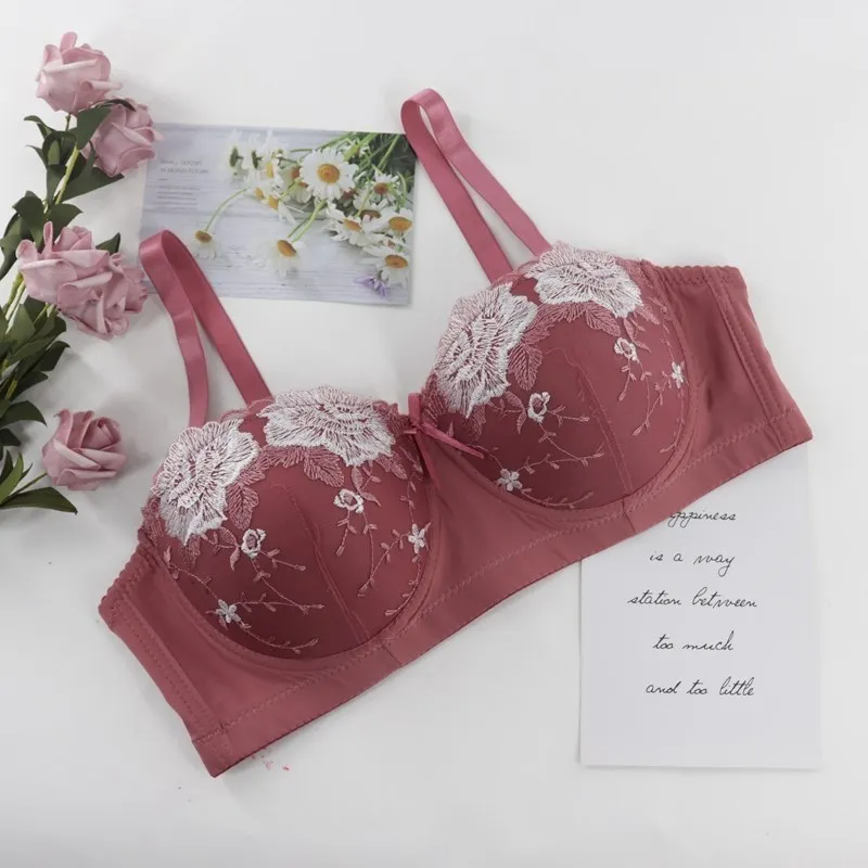 Soutien-gorge,Soutien-Gorge Plongeant Demi Cup,Sous-Vêtements ...