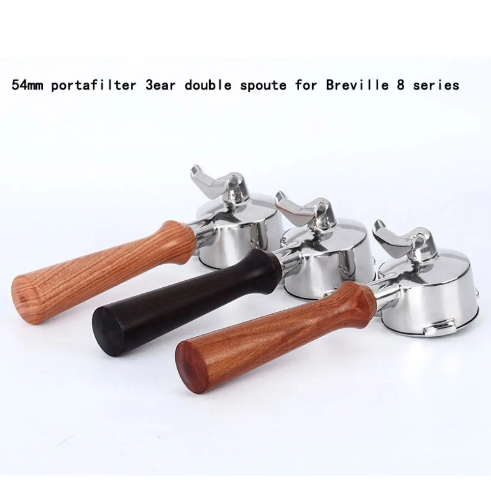 54mm-Coffee-Portafilter-3ear-Double-Spoute-Coffee-Handle-Stainless ...