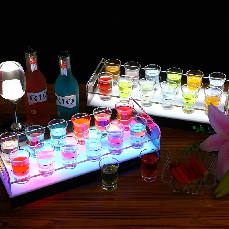 Colorful-Rechargeable-Acrylic-Lighted-6-or-12-Glasses-Rack-Serving ...