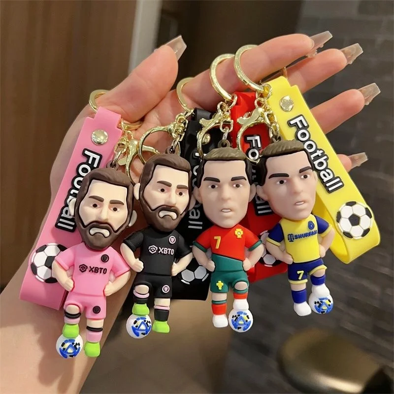 Football-Star-Mbappe-Messi-Haaland-Figurine-Cristiano-Ronaldo-Keychain ...