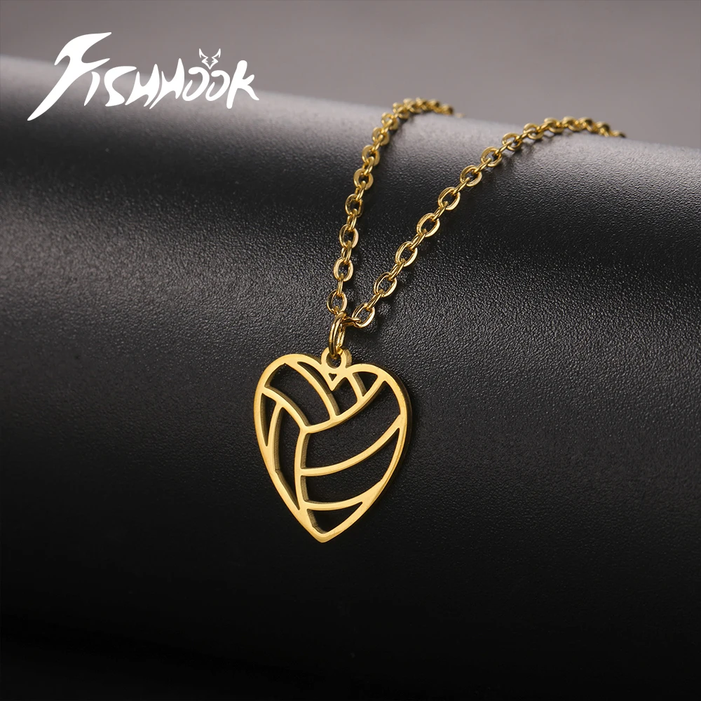 Fishhook-Heart-Volleyball-Necklace-Gift-for-Woman-Men-Kid-Child-Sports ...