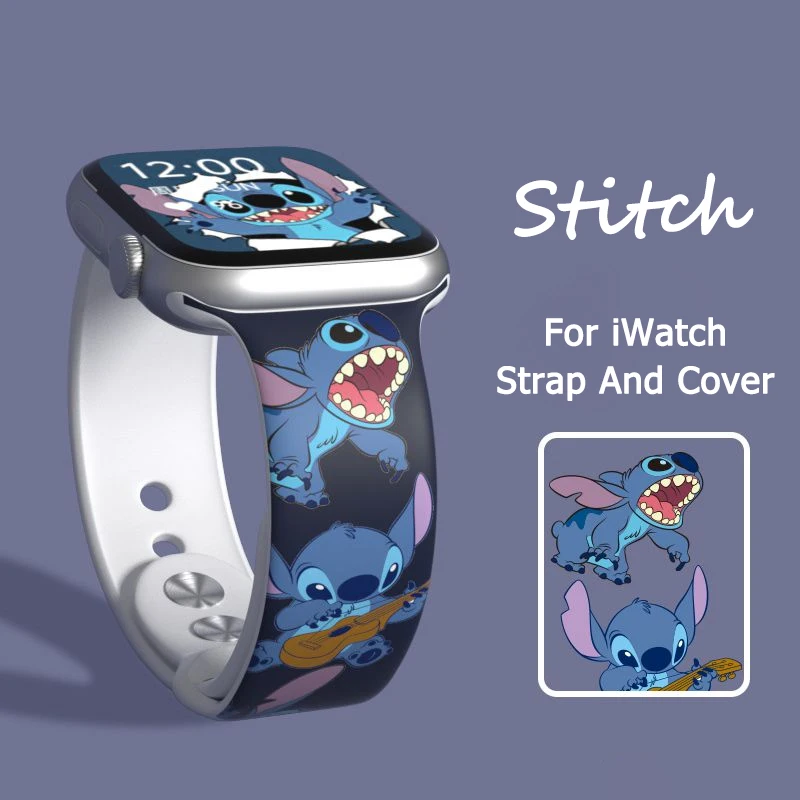 Disney-Anime-Figure-Stitch-Smart-Watch-Strap-for-Apple-Watch-Band-40-41 ...