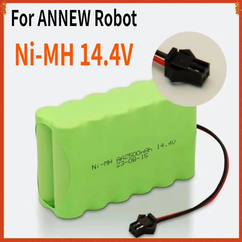 Ni-MH 14.4V 1800mAh for ANNEW Robot Vacuum Cleaner Battery Annew 14.4V ...