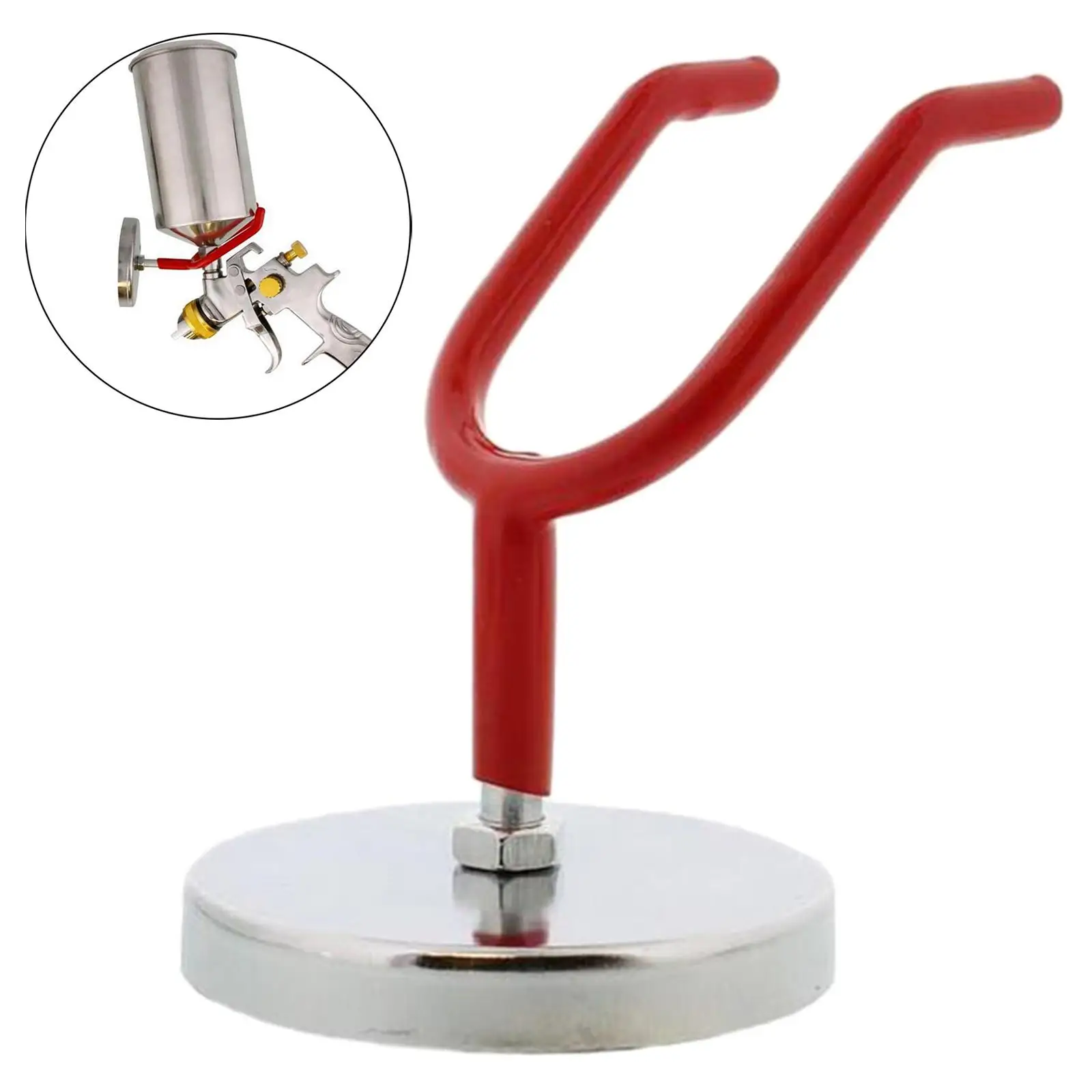 Gravity Feed Paint Spray Gun Holder Stand Sprayer Fixed Bracket Wall ...