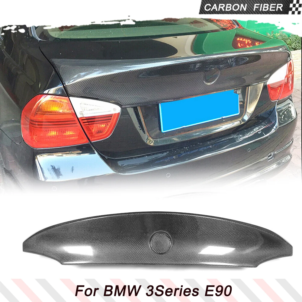 Car-Styling-Carbon-Rear-Trunk-Spoiler-Lip-Wing-For-BMW-330i-335i-3 ...