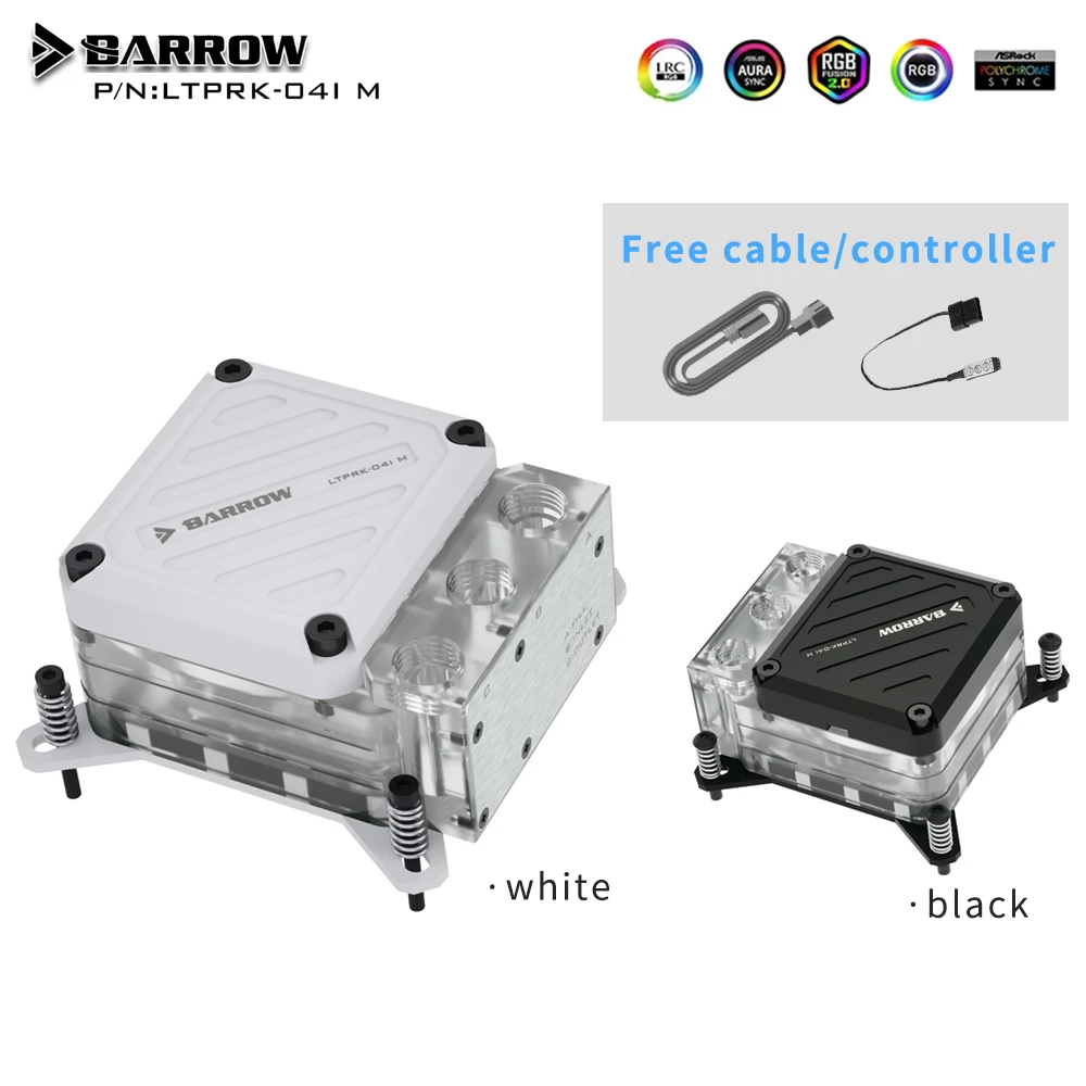 Barrow INTEL1700/115x/AMD platform POM/Acrylic CPU water block 10w pump ...