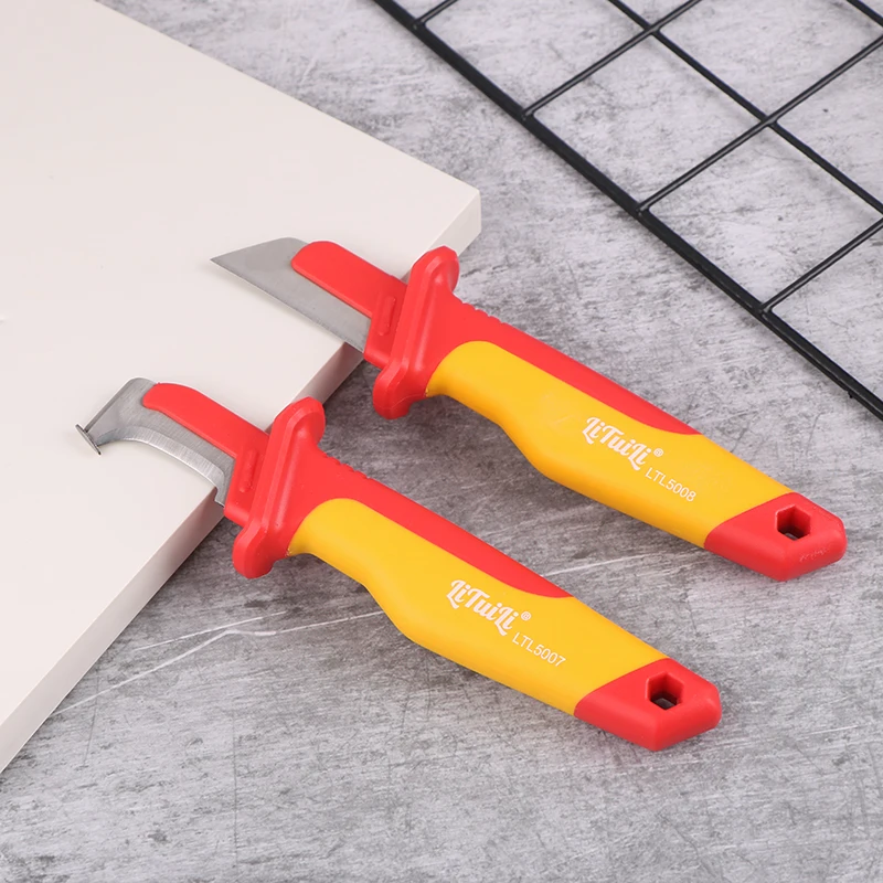 New-Electrician-Knife-Insulated-Cable-Stripping-Snips-Straight-Curved ...