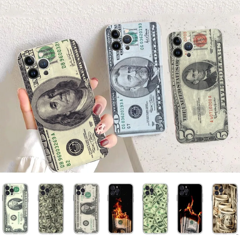 Banknote-Dollar-Cash-Money-Phone-Case-For-iPhone-14-13-12-Mini-11-Pro ...