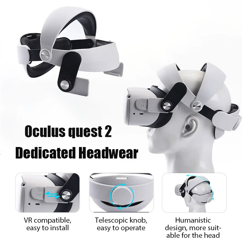 Head-Strap-for-Oculus-Quest-2-VR-Accessories-Head-Cover-Breathable ...