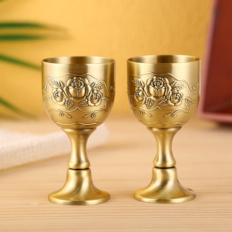 Copa-de-vino-Vintage-de-Metal-de-alta-calidad-Mini-copa-de-champ-n ...