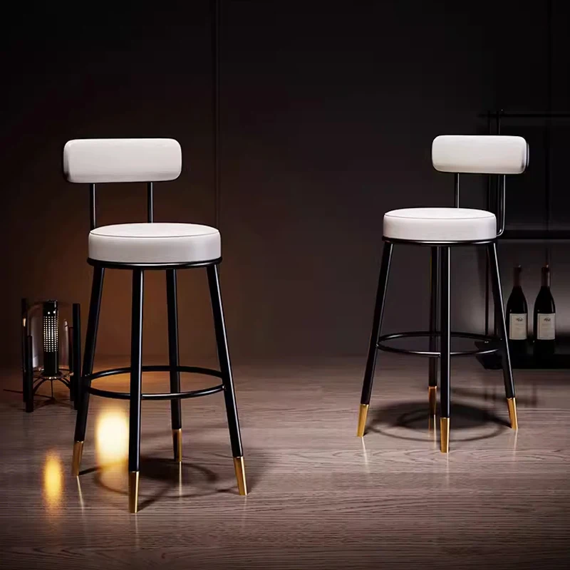 Round-Luxury-Bar-Chair-Modern-Ergonomica-Art-White-Barber-Bar-Stool ...