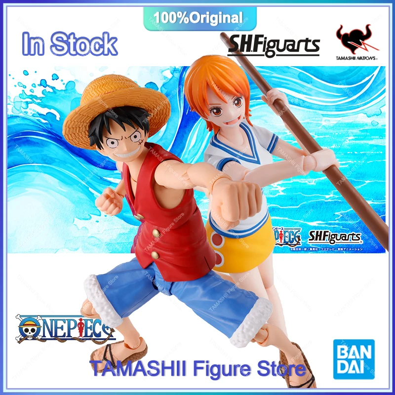 Bandai-figura-de-acci-n-de-One-Piece-S-H-Figuarts-SHF-Nami-Luffy ...