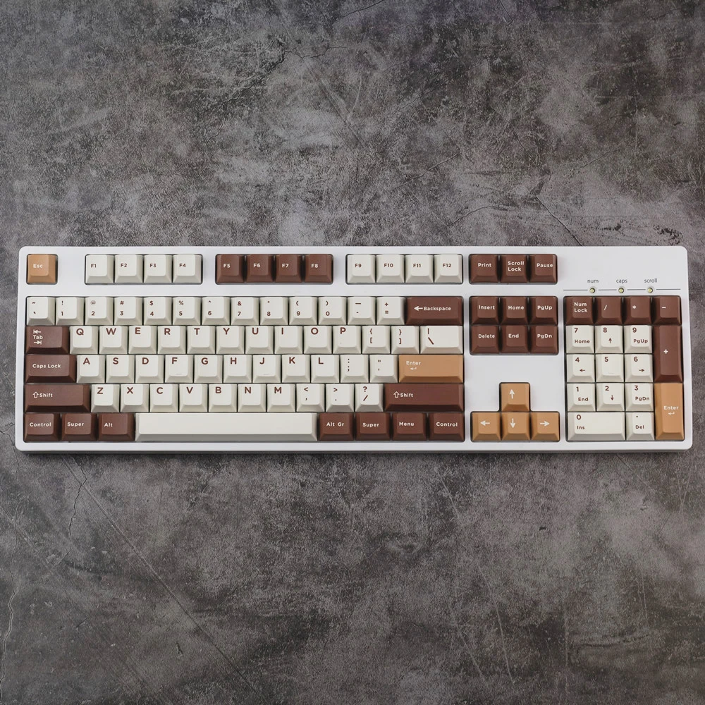 Tiramisu Theme MA Profile Keycaps Ciwanning 119-Key PBT Dye-Sublimation ...