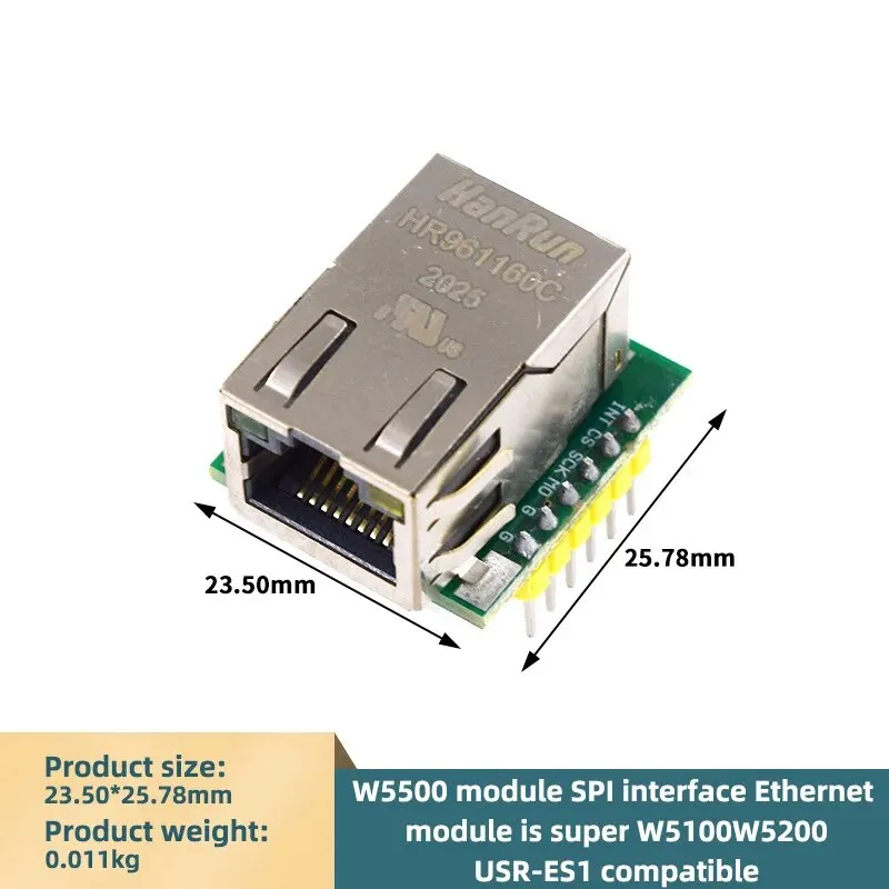 W5500-Module-SPI-Interface-Ethernet-Module-W5100W5200-USR-ES1 ...