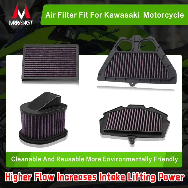 High-Quality-Motorcycle-Air-Filter-For-KAWASAKI-NINJA-250-300-400-ER6N ...