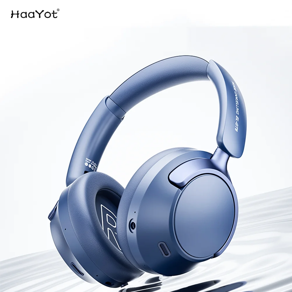 HaaYot ANC Wireless Headphones Bluetooth 6.0 HIFI Level 42dB Adaptive ...