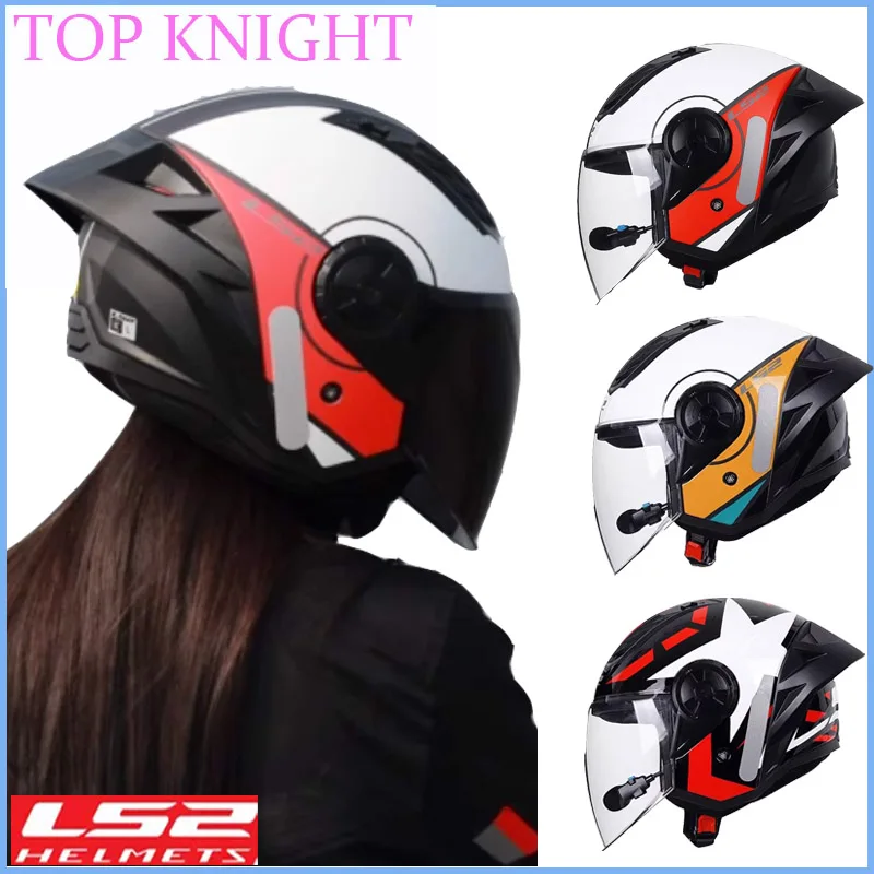 Original LS2 OF616 Women Motorcycle Helmet Built in Bluetooth Capacete ...