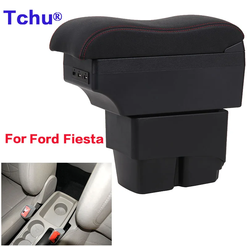 For-Ford-Fiesta-armrest-box-car-armrest-dedicated-interior-modification ...