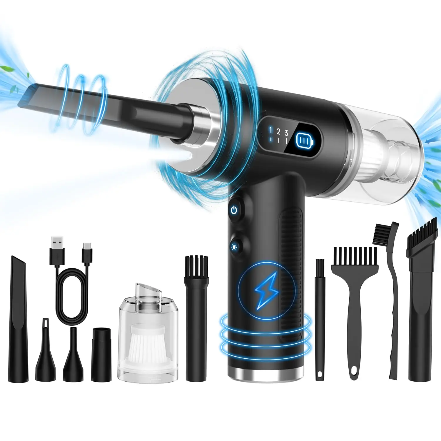 3-in-1-Compressed-Air-Duster-Cordless-Vacuum-Cleaner-Portable-Electric ...