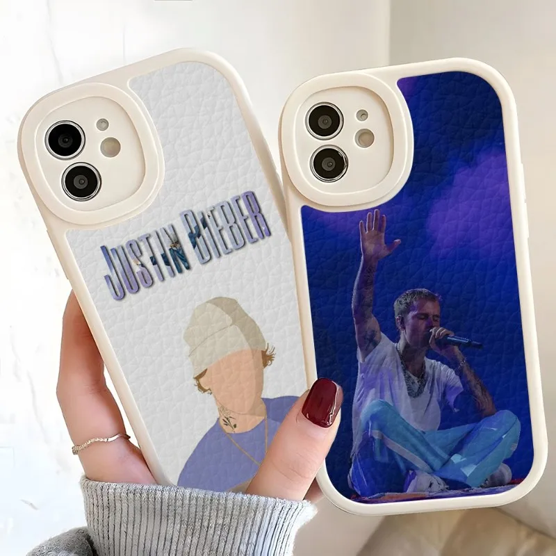 Justin-Bieber-funda-de-silicona-para-Iphone-carcasa-de-piel-de-cordero ...
