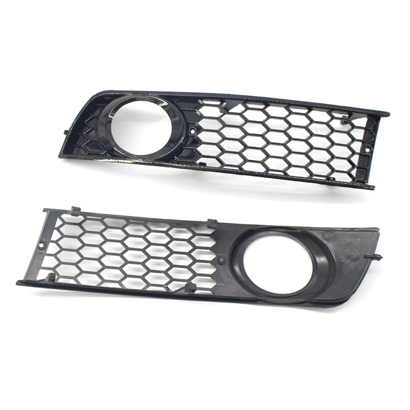 Front-Bumper-Side-Fog-Light-Grilles-Grill-Mesh-Honeycomb-Hex-Left-Right ...