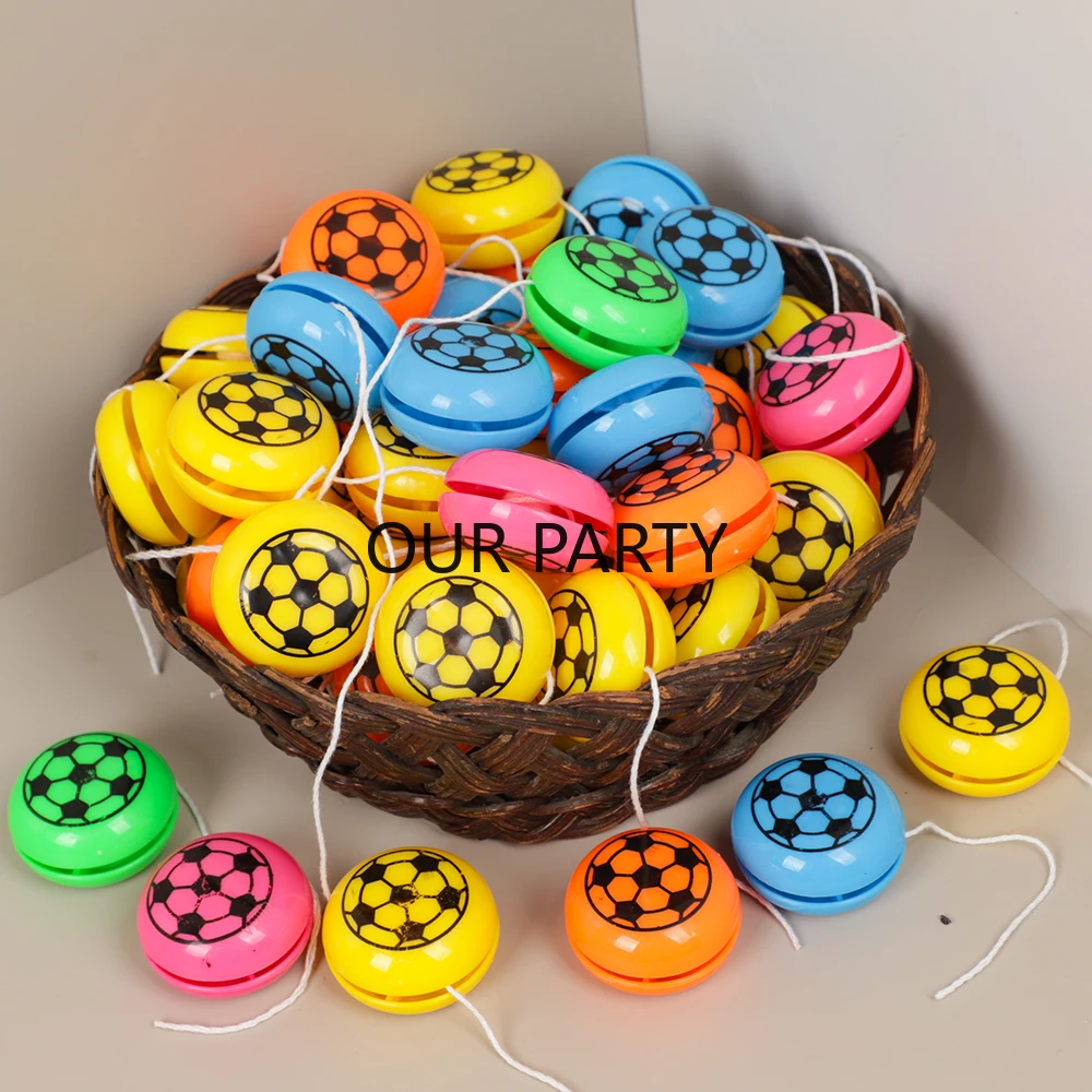 15Pcs Mini Sports Football Theme Plastic Yoyo Balls Classic Toys for ...