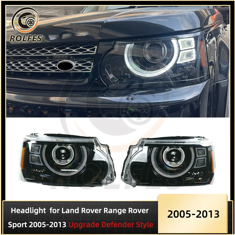 ROLFES-LED-Headlight-Assembly-For-Land-Rover-Range-Rover-Sport-2005 ...