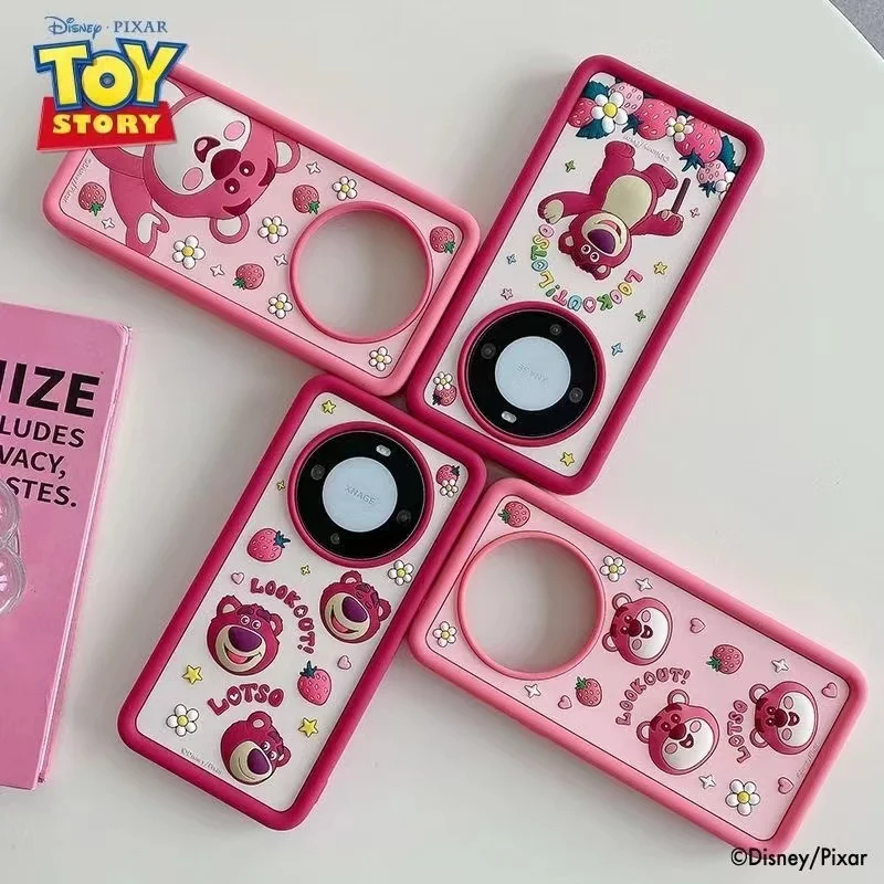 Luxury-Miniso-Disney-Soft-Silicone-Strawberry-Bear-Phone-Cases-For ...