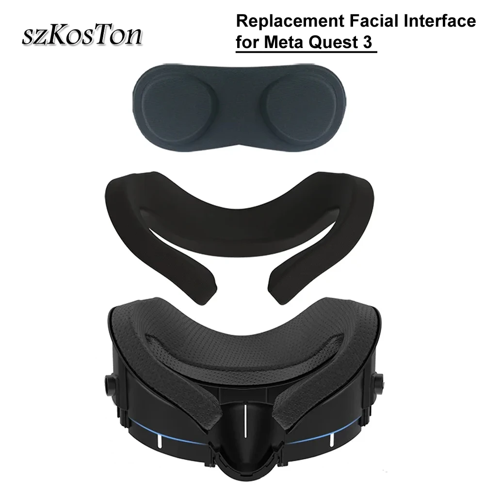 FOR-Meta-Quest-3-VR-Comfort-Kit-Premium-PU-Leather-Face-Mask-Cover-Ice ...