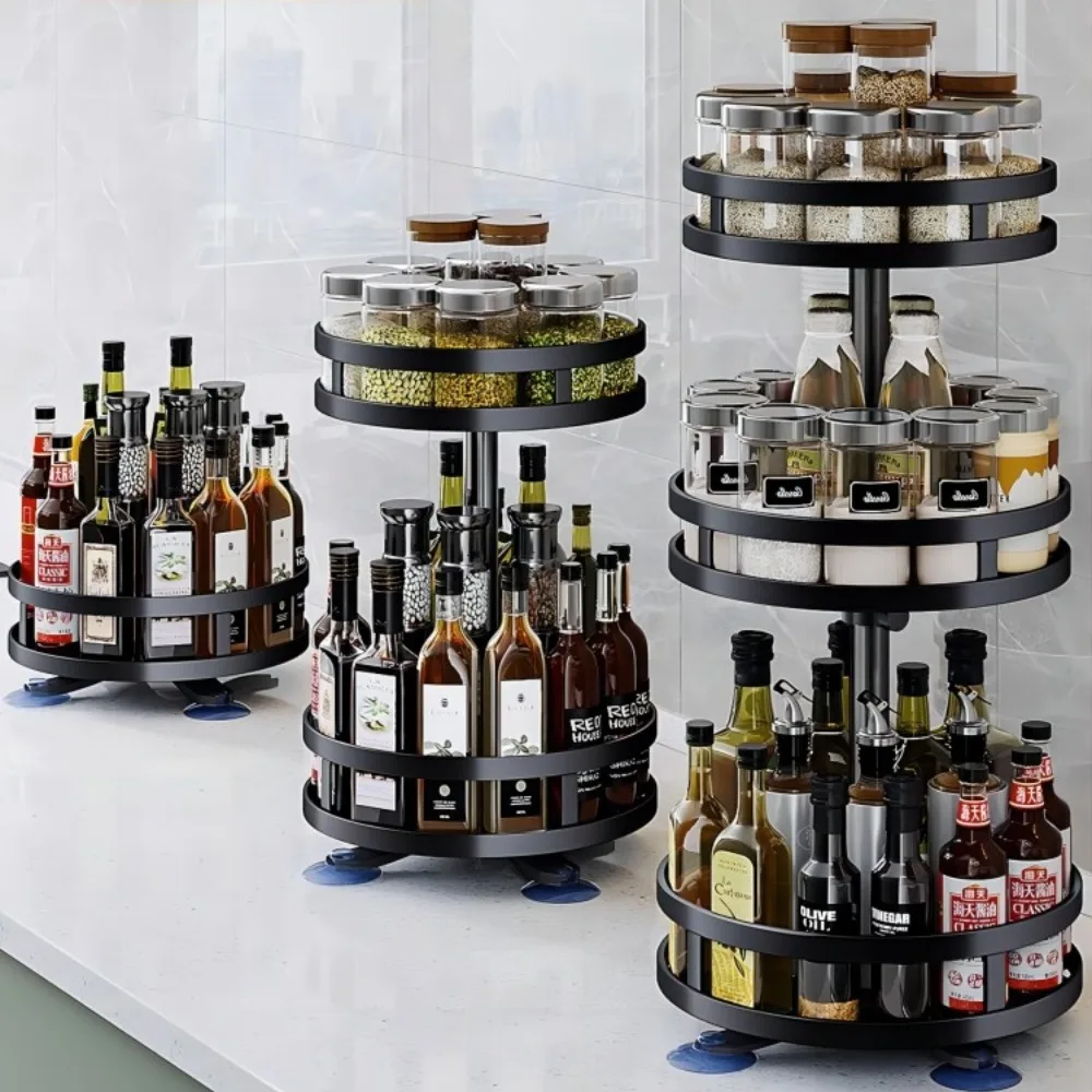 360-Rotation-Spice-Storage-Rack-For-Seasonings-And-Spices-For-Kitchen ...
