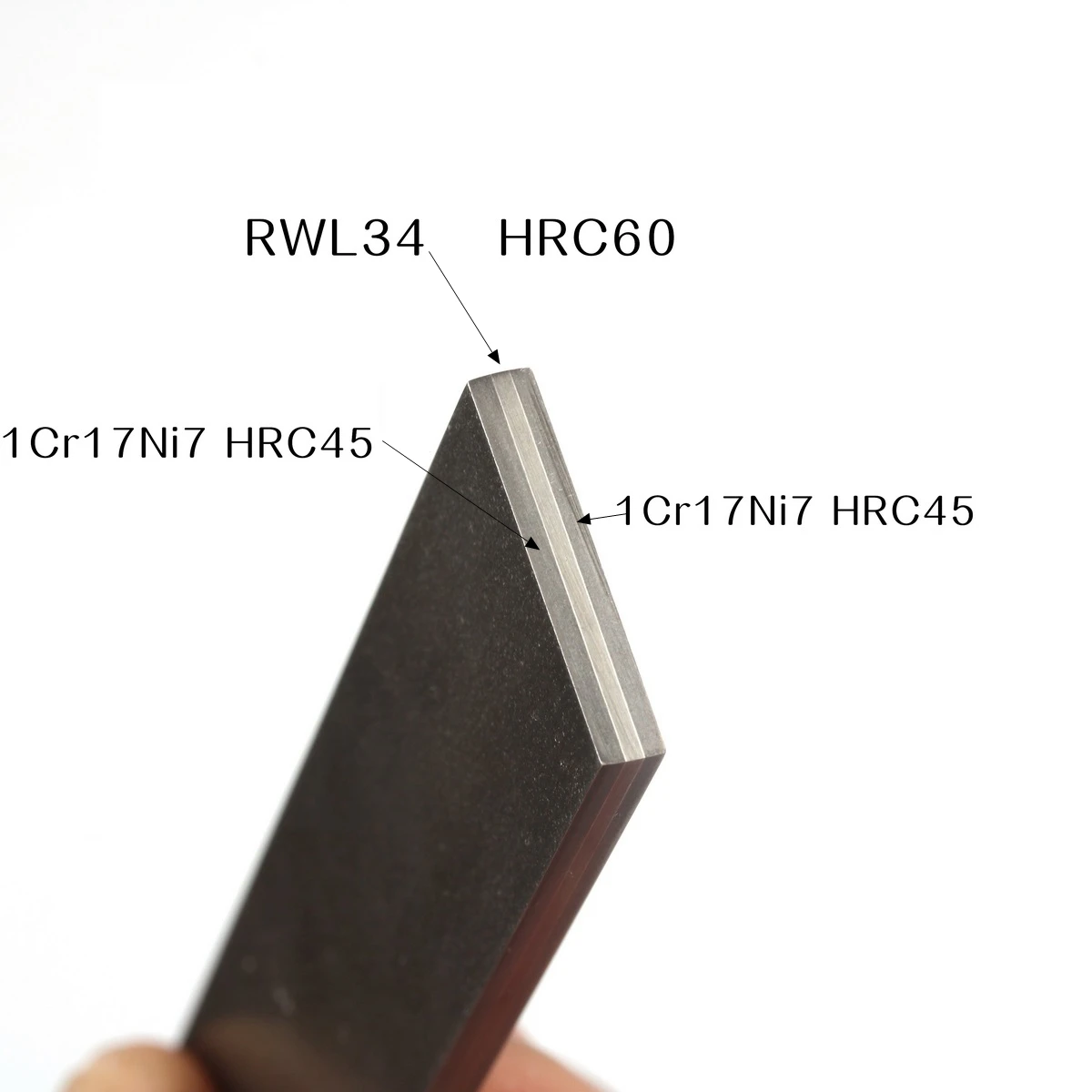 San-Mai Knife Blade Steel RWL34 Core Three-Layer Sandwich Steel Plate ...