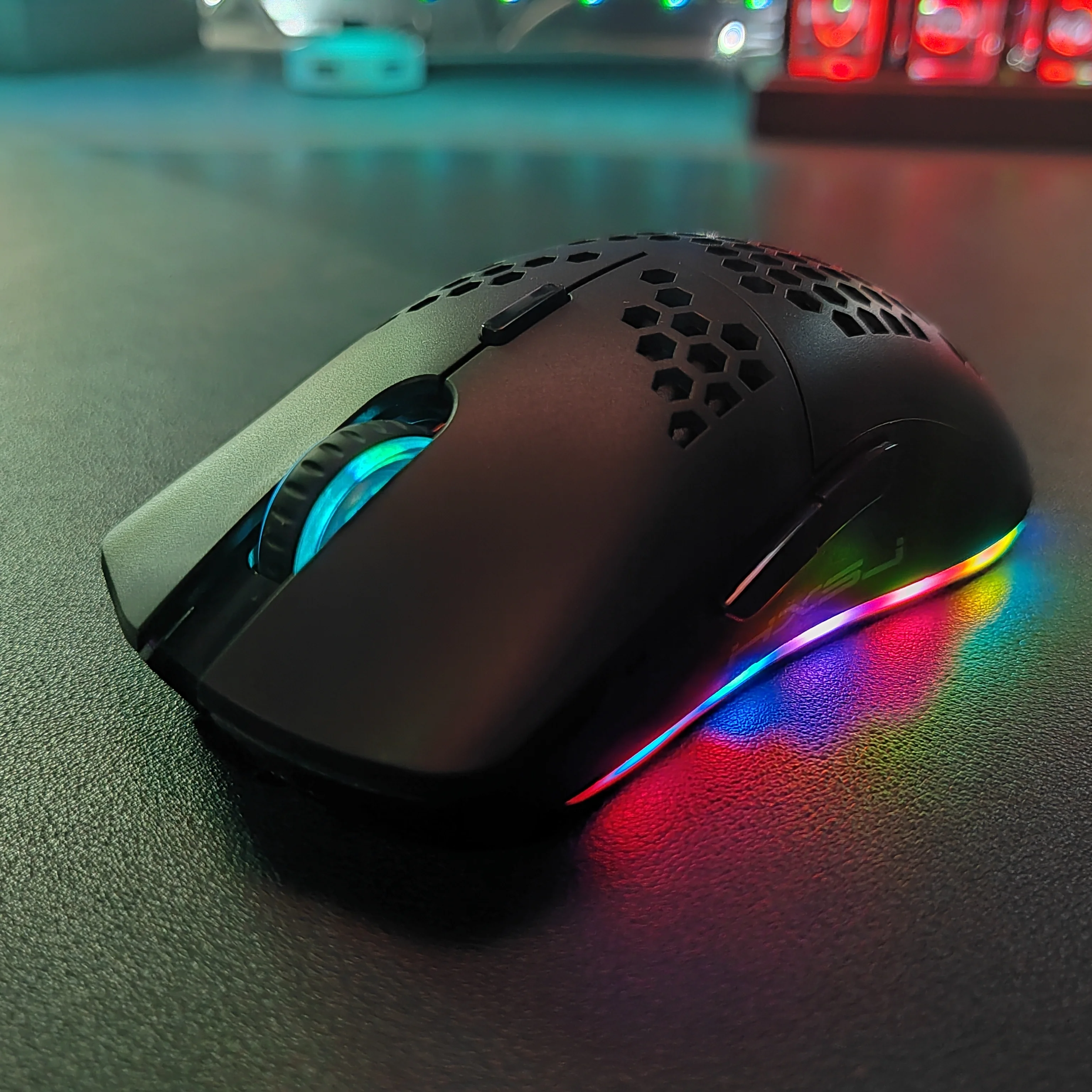 HXSJ T66 2.4G Wireless RGB Colorful Luminous Gaming Mouse 600mAh ...