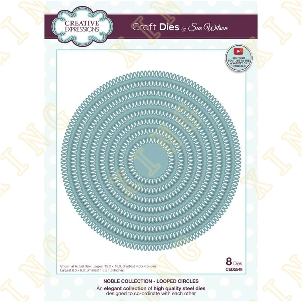 Looped-Circles-Metal-Cutting-Die-Scrapbook-Embossed-Paper-Card-Album ...