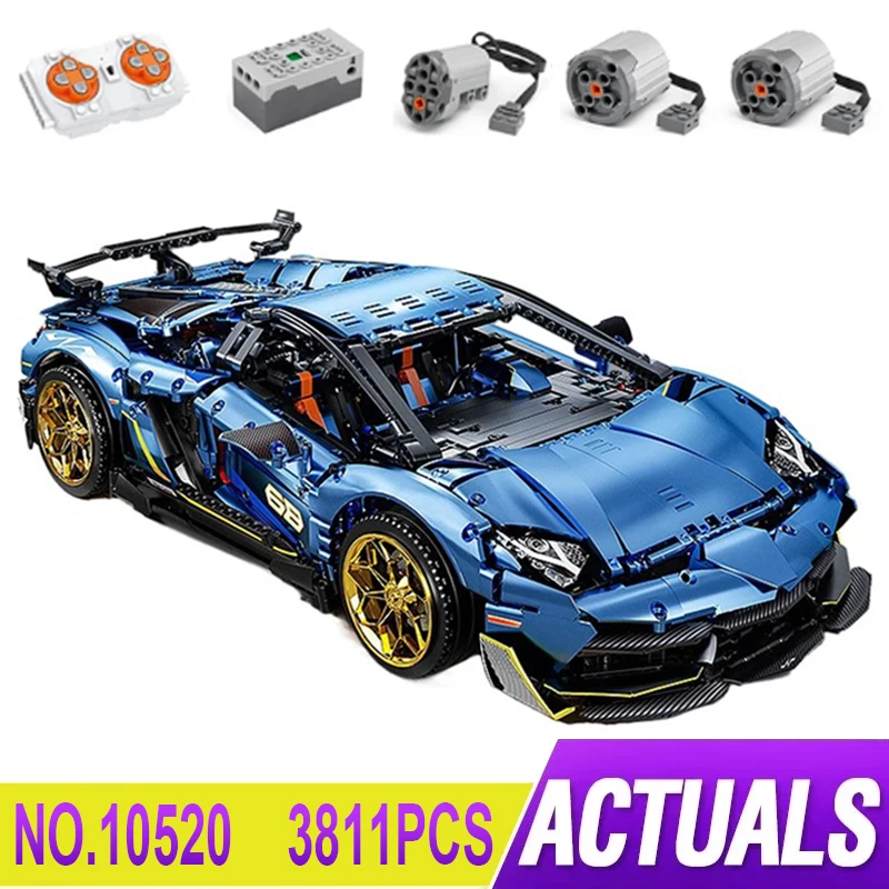 2023-KBOX-10520-New-MOC-Lambo-SVJ-Super-Technical-Car-Model-Building ...