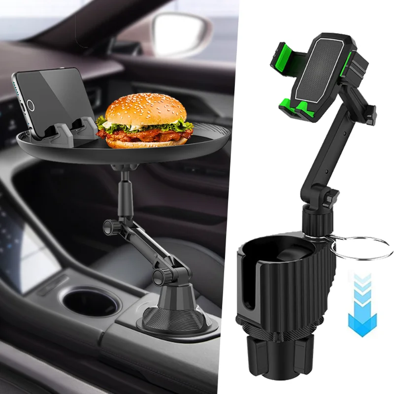 Adjustable-Car-Cup-Holder-Mount-Phone-Holder-Food-Table-Drink ...