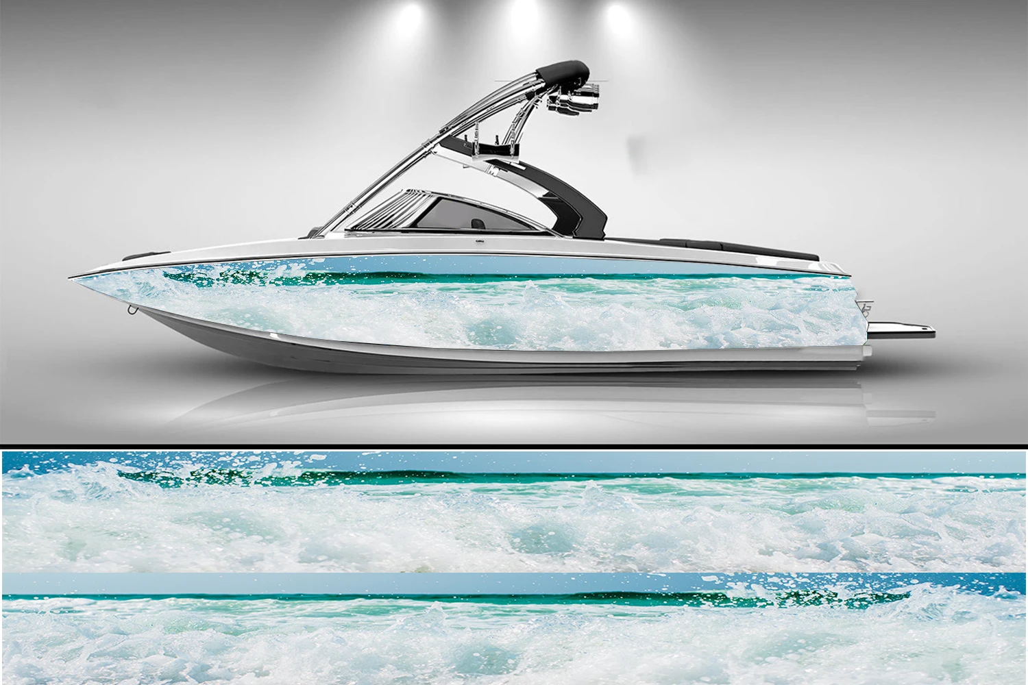 beach-waves-Boat-sticker-fashion-custom-fish-boat-sticker-vinyl ...